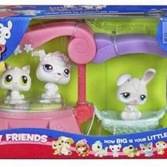 Toys | Littlest Pet Shop Lps Fancy Friends New In Box Bed White Rabbit ...